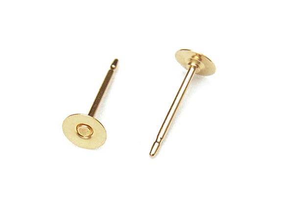 【楽天市場】14KGF ポストピアス 平皿 4mm【1ペア販売】 パーツ アクセサリー クラフト 金具 USA製 14Kゴールドフィルド 14金ゴールドフィルド 14K Gold Filled ...