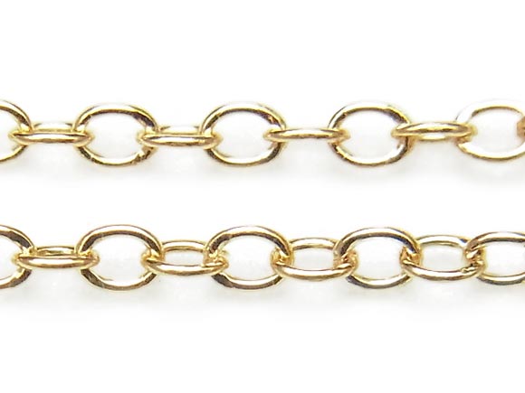 【楽天市場】14KGF あずきチェーン 1.3mm【10cm販売】 パーツ アクセサリー クラフト 金具 USA製 14Kゴールドフィルド 14金ゴールドフィルド 14K Gold ...