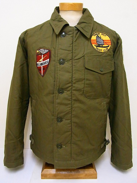 【楽天市場】Buzz Rickson's[バズリクソンズ] A-2 デッキジャケット DER-393 USS HAVERFIELD DECK ...
