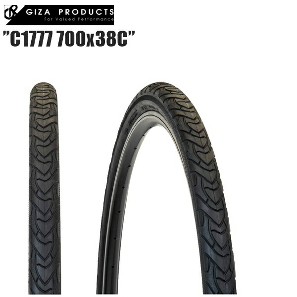 【楽天市場】GIZAPRODUCTS ギザプロダクツ C1777 700x38C BLK TIR39100：サイクルロード