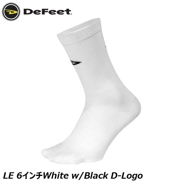 【楽天市場】DeFeet ディフィート LE 6インチWhite w/Black D-Logo サイクルソックス 靴下：サイクルロード