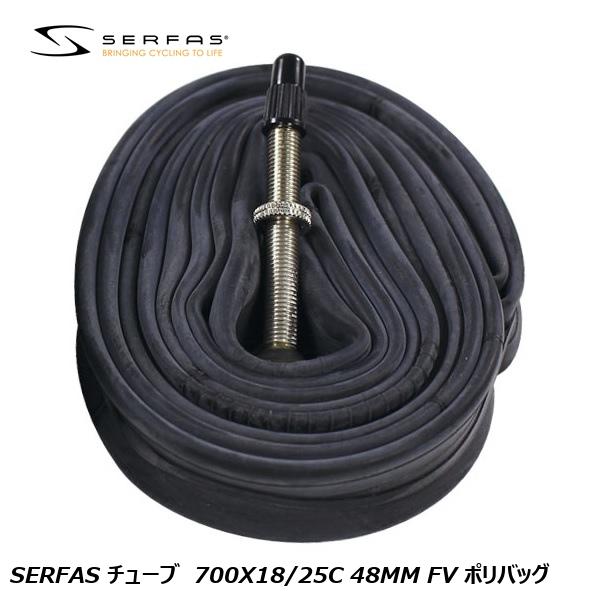 【楽天市場】SERFAS サーファス SERFAS チューブ 700X18/25C 48MM FV ポリバッグ 自転車 インナーチューブ ...