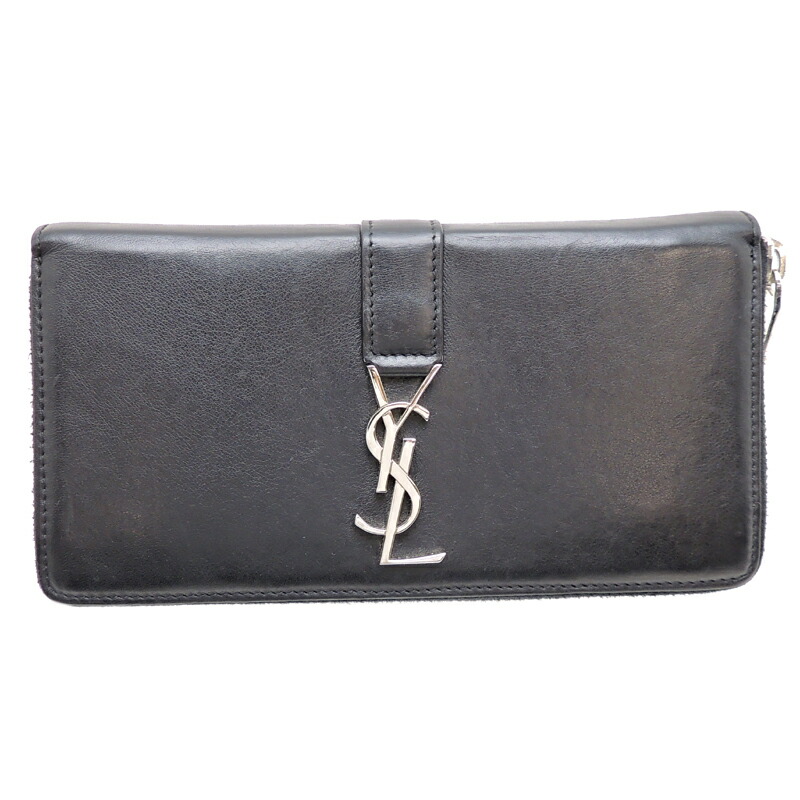 【楽天市場】【飯能本店】 イヴ・サンローラン YSLロゴ ラウンドファスナー レディース 長財布 414570 レザー DH71641【大黒屋 ...