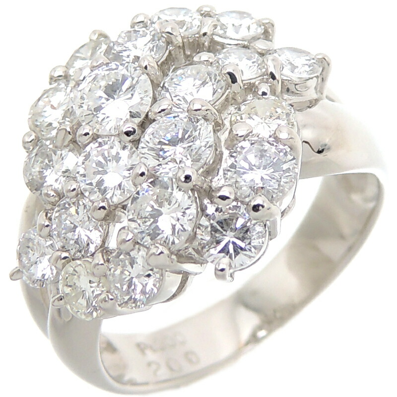 【楽天市場】【銀座店】 ノンブランド Pt900 2.00ct ダイヤモンド レディース リング・指輪 Pt900プラチナ 11号 DH72100【大黒屋質店出品】 【中古】【送料無料】【店頭 ...