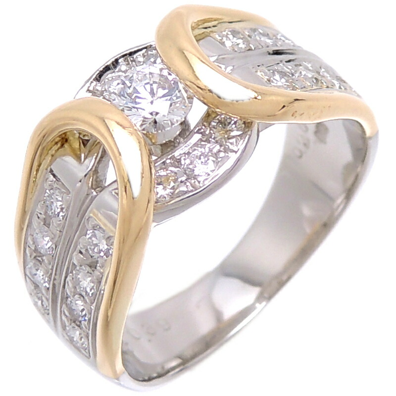 【楽天市場】【銀座店】 ノンブランド K18 Pt900 0.20ct 0.39ct コンビ ダイヤモンド レディース リング・指輪 Pt900プラチナ 12.5号 DH75918【大黒屋質店 ...