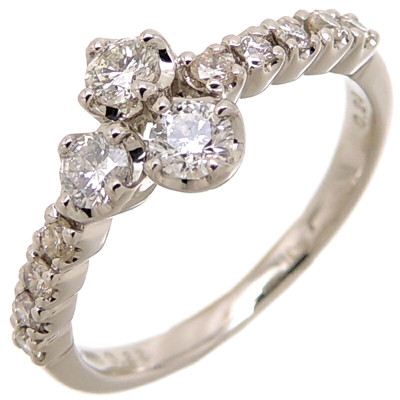 【楽天市場】【飯能本店】 ノンブランド Pt900 0.38ct 0.20ct ダイヤモンド レディース リング・指輪 Pt900プラチナ 12号 DH76863【大黒屋質店出品】 【中古 ...
