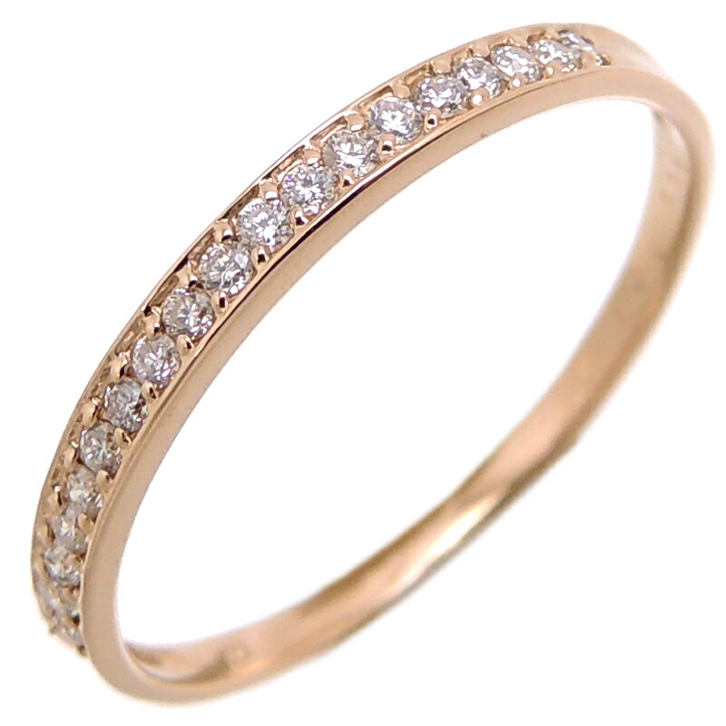 【楽天市場】【飯能本店】 ノンブランド K18PG 0.15ct ダイヤモンド ハーフ エタニティ メンズ リング・指輪 K18ピンクゴールド 17号 DH76927【大黒屋質店出品】 【中古 ...