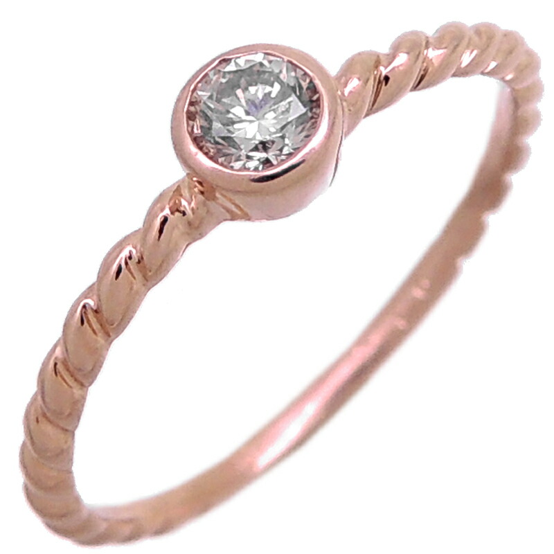 【楽天市場】【飯能本店】 ノンブランド K10PG 0.10ct ダイヤモンド レディース リング・指輪 K10ピンクゴールド 5.5号 DH76996【大黒屋質店出品】 【中古】【送料無料 ...