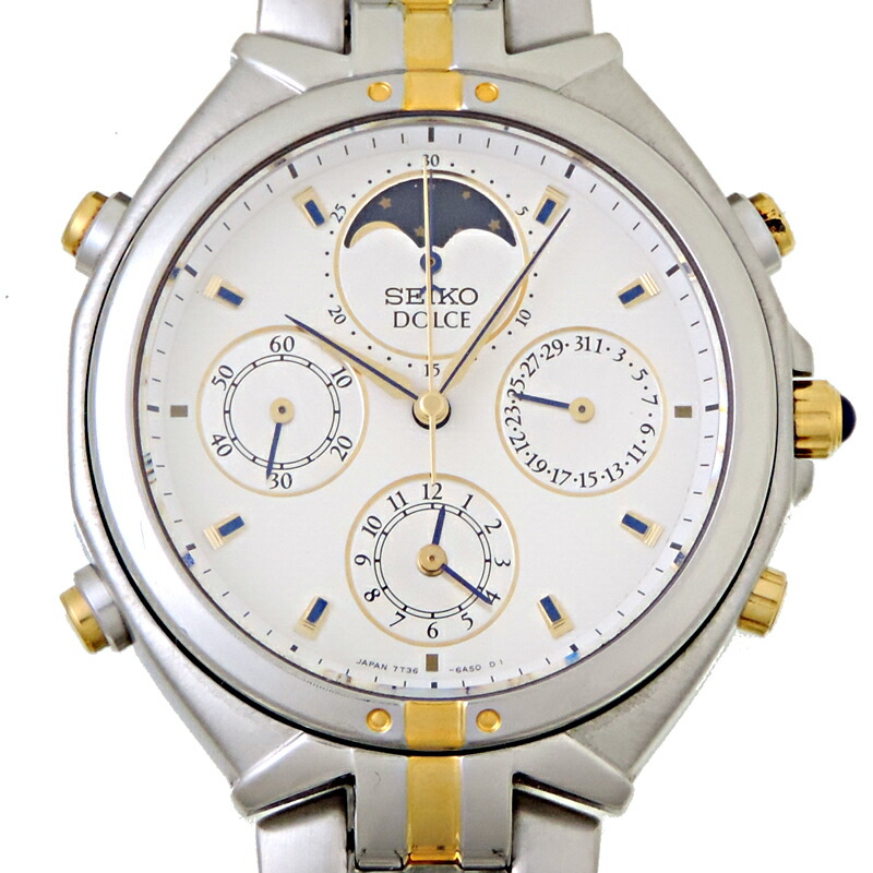【楽天市場】【飯能本店】 セイコー ドルチェ メンズ 腕時計 SACQ007 (7T36-6A90) DH77185【大黒屋質店出品】 【中古 ...