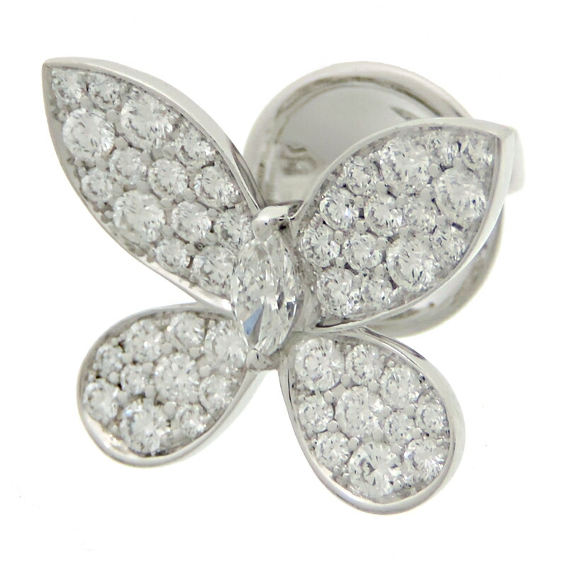 【楽天市場】【銀座店】 グラフ パヴェ バタフライ ダイヤモンド スモール スタッド ※ 片側のみ レディース ピアス RGE1152 750ホワイトゴールド DH80296【大黒屋質店出品 ...