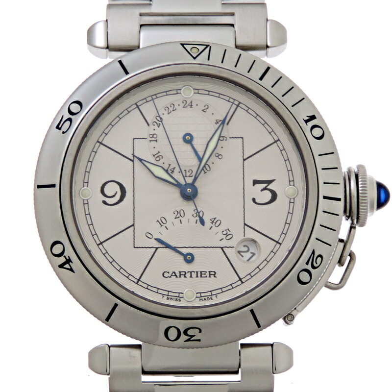 【楽天市場】【銀座店】 カルティエ パシャ 38MM パワーリザーブ メンズ 腕時計 W31037H3 DH86860【大黒屋質店出品】 【中古】【送料無料】【店頭受取対応商品】：大黒屋質店