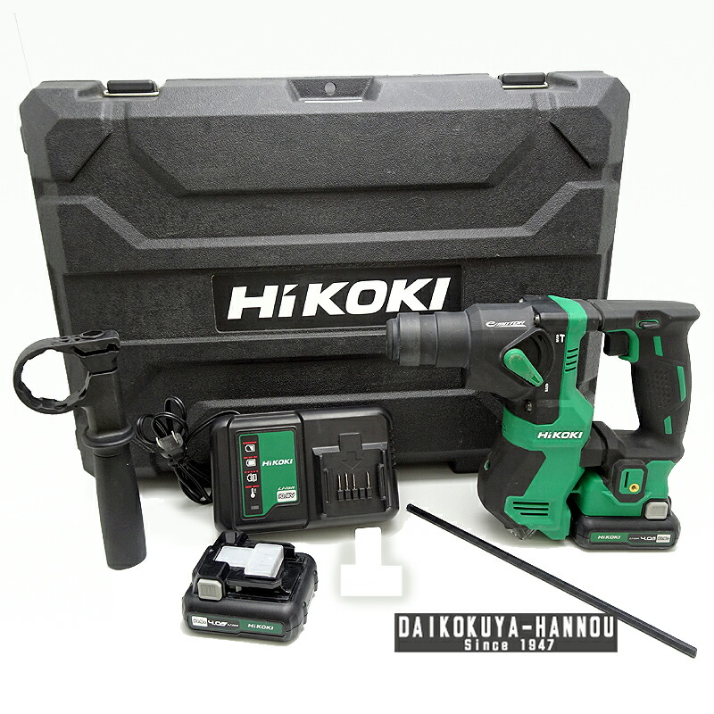 【楽天市場】ハイコーキ ハンマドリル コードレスロータリハンマドリル DH12DD (2LSK) 4.0Ah 10.5V KH06029【大黒屋質店出品】 【中古】【送料無料】：大黒屋質店