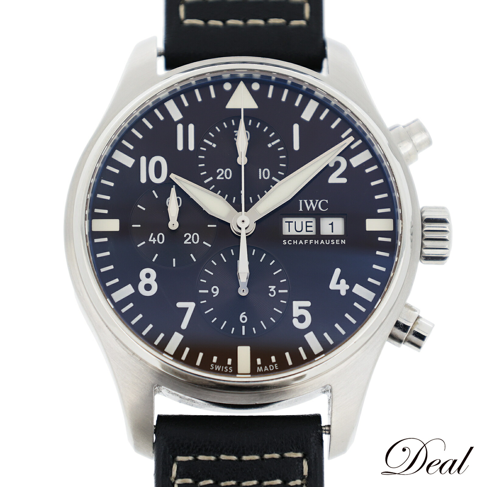 【楽天市場】IWC アイダブリュシー パイロットウォッチ クロノグラフ アントワーヌ ド サンテグジュペリ IW377713 メンズ 腕時計：Deal