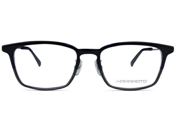 【楽天市場】ハマモト HAMAMOTO ht-565 c.4 ht9 ネイビーササハーフ×クリア/シルバー 伊達 メガネ めがね 眼鏡 度付き メンズ レディース 新品 送料無料：アイカフェ