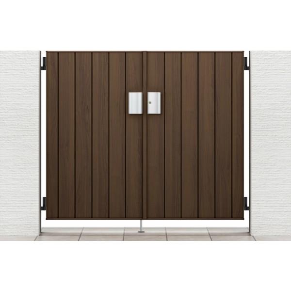 【楽天市場】門扉 リクシル 開き門扉AA TM1型 縦桟 両開き 08-12/08-14/08-16 柱使用 W1600(800+800)×H1200/1400/1600mm LIXIL 開き ...