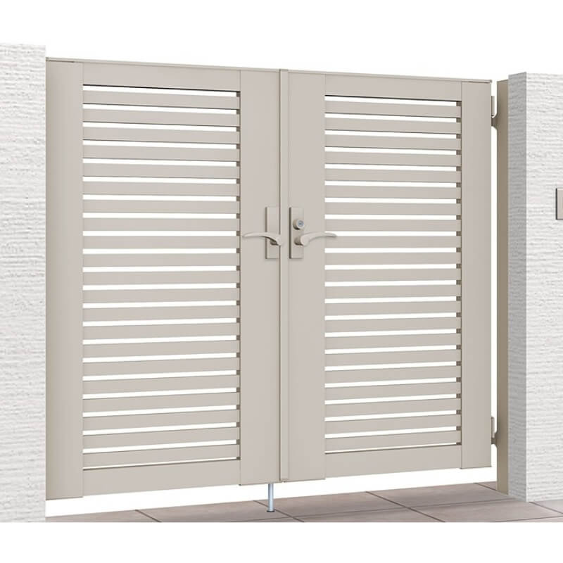 【楽天市場】開き門扉AB YS1型 両開き 柱使用 呼称06-12 扉寸法W1200(600+600)×H1200mm リクシル LIXIL 開き門扉 おしゃれ シンプル リフォーム ...