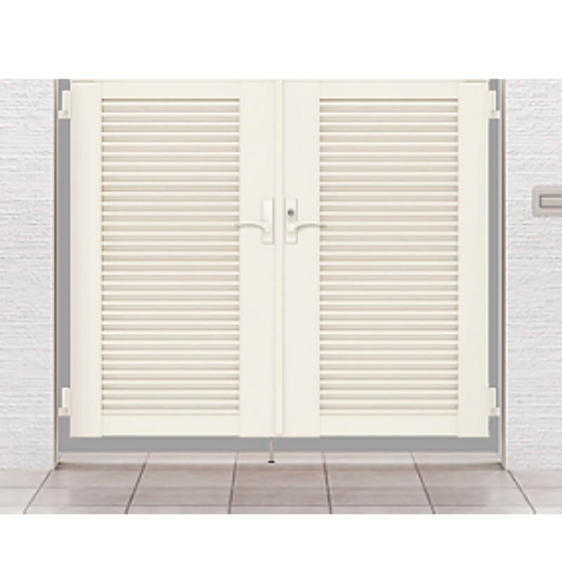 【楽天市場】開き門扉AB YM1型 両開き 柱使用 呼称06-12 扉寸法W1200(600+600)×H1200mm リクシル LIXIL 開き門扉 おしゃれ シンプル リフォーム ...