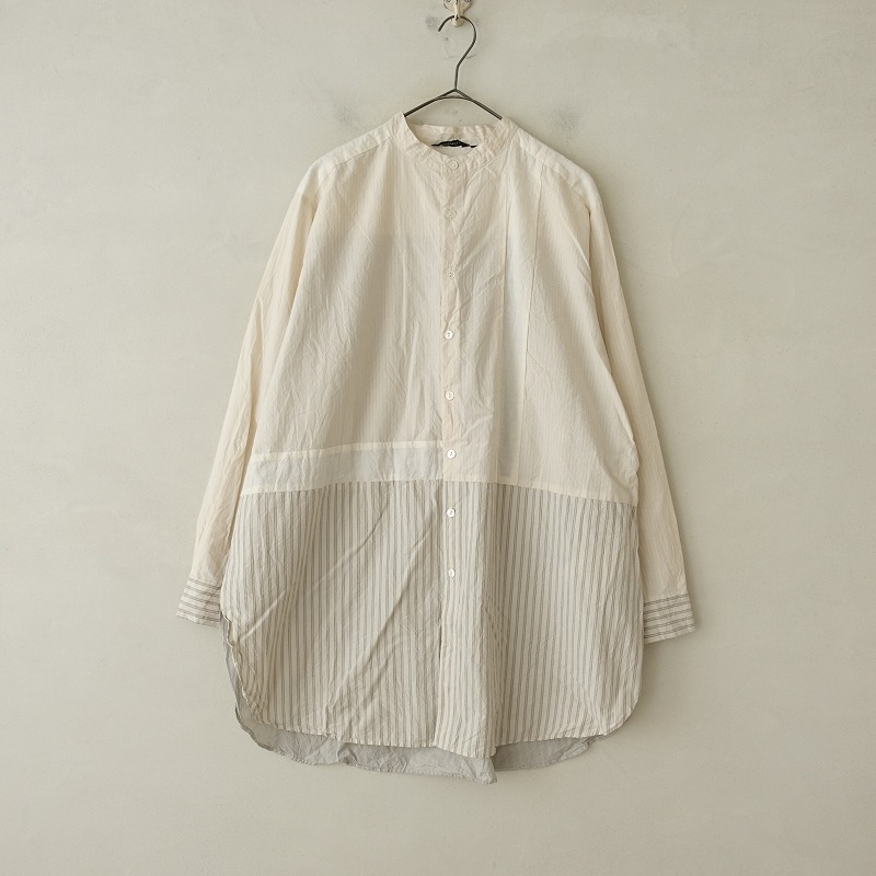 【楽天市場】【2023/SS/定価3.5万】 パドカレ pas de calais タイプライターストライプブラウス 36【中古】【20I32】【高価買取中】：ブランド古着買取drop