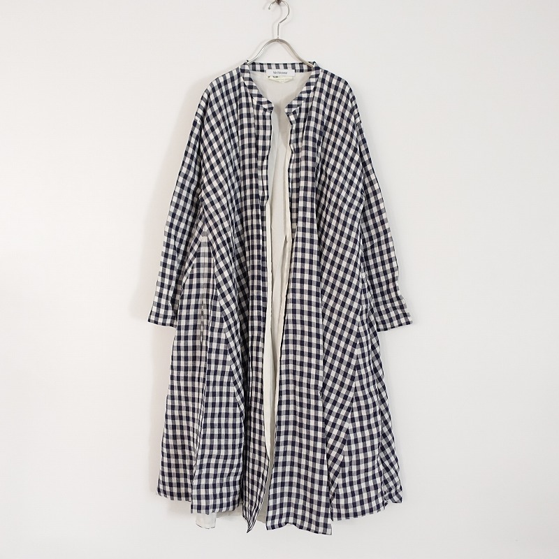 【楽天市場】【定価5.1万】 ヴェリテクール Veritecoeur VC-1683 リネンギンガムチェックフレアライトコート F【中古 ...
