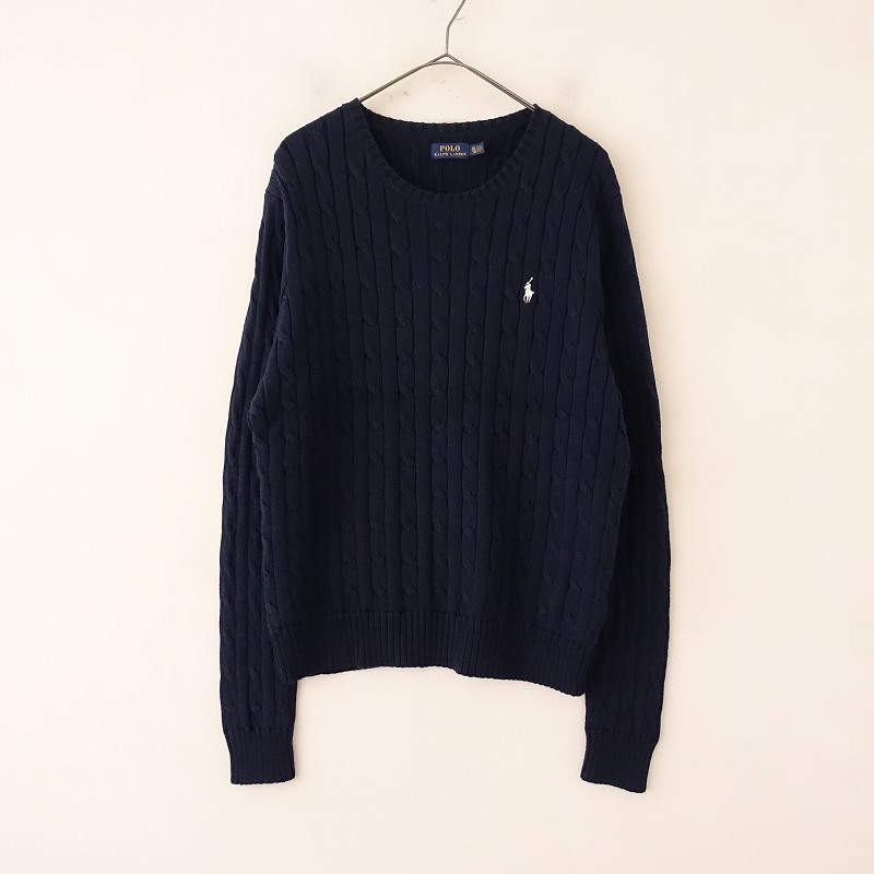 【楽天市場】//【メンズ】ポロラルフローレン Polo Ralph Lauren ポニー コットンケーブルニット XL TG/175,100A ...