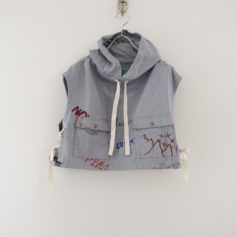 【楽天市場】【2023AW/定価4.1万】モイ MOI Hand Drawing Hoodie Vest - 【中古】【62F42】：ブランド ...