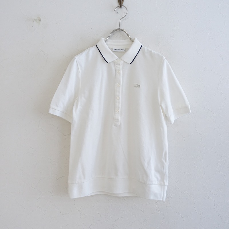 【楽天市場】【定価1.5万】ラコステ LACOSTE 裾リブ付きストレッチ半袖ポロシャツ 36 【中古】【10H42】：ブランド古着買取drop