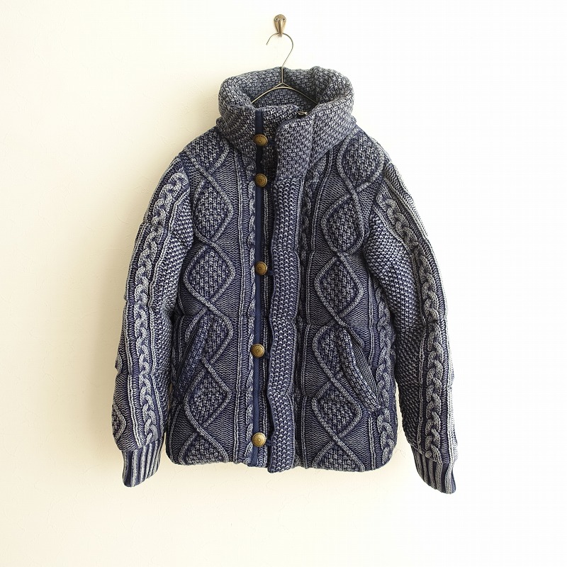【楽天市場】ダファー The DUFFER HIGH NECKED CABLE KNIT DOWN JACKET S 【中古】【81K42 ...