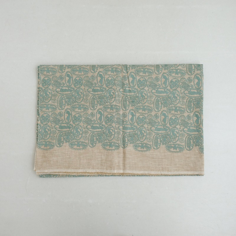 【楽天市場】ミナペルホネン mina perhonen jungle relief リネン刺繍生地 140×100cm 【中古】【51B52】：ブランド古着買取drop