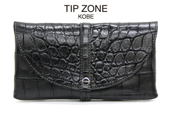 【楽天市場】【TIP ZONE】ティップゾーン コンテ クロコダイル ワニ革 長財布 希少 KOBE 神戸 人気 レザー ウォレット 【中古】：リサイクルストア エコライフ