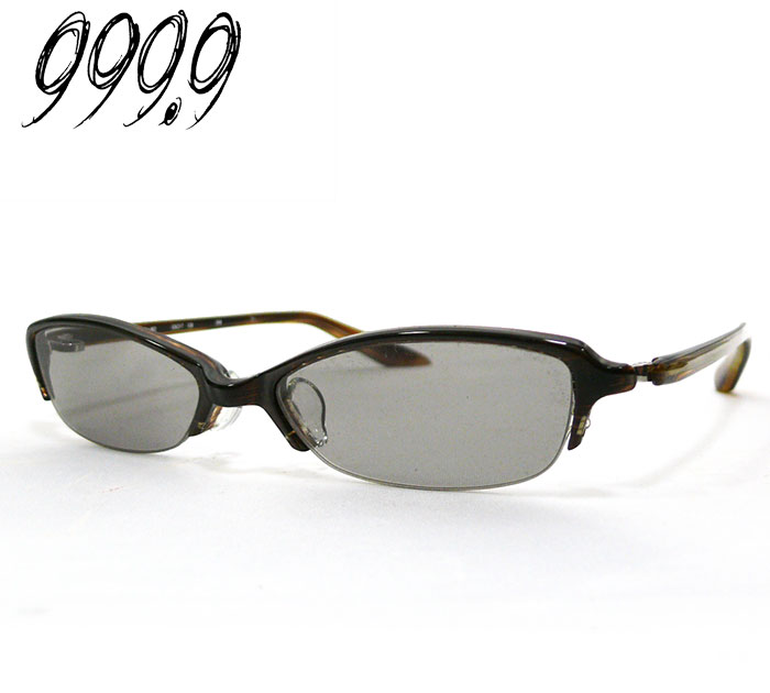 【楽天市場】【999.9】フォーナインズ NPN-902 サングラス 眼鏡フレーム 53口17 ブラウン 茶 プラスチック 【中古】：リサイクルストア エコライフ