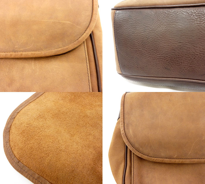 【楽天市場】【TIP ZONE KOBE】ティップゾーン 神戸 レーセルト ヌバックレザー イタリア製レザー ショルダーバッグ ブラウン 茶【中古】FF0392：リサイクルストア エコライフ