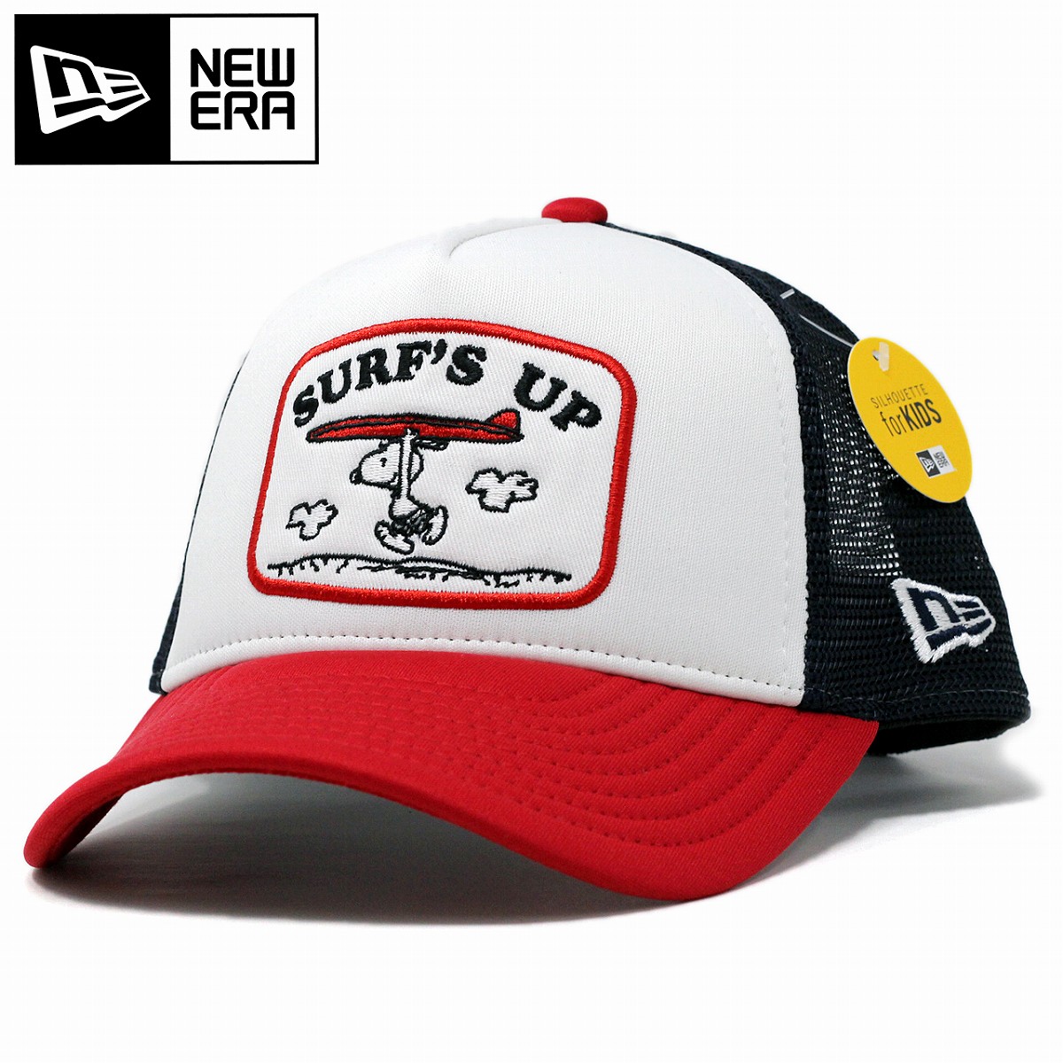 【楽天市場】キッズ 帽子 ニューエラ 子供用 スヌーピー 帽子 Youth 9FORTY A-Frame トラッカー PEANUTS ...