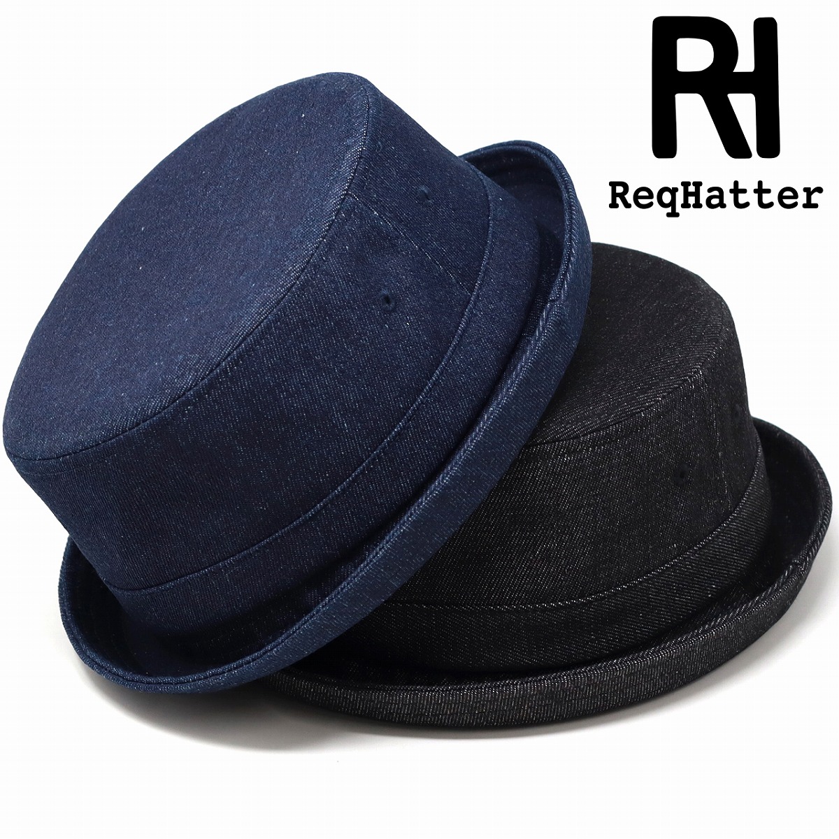 【楽天市場】【本日限定 クーポン利用で全品10％OFF】 ReqHatter デニム ポークパイハット メンズ 夏 裏地メッシュ レックハッター シンプル ハット レディース ハット メンズ ...