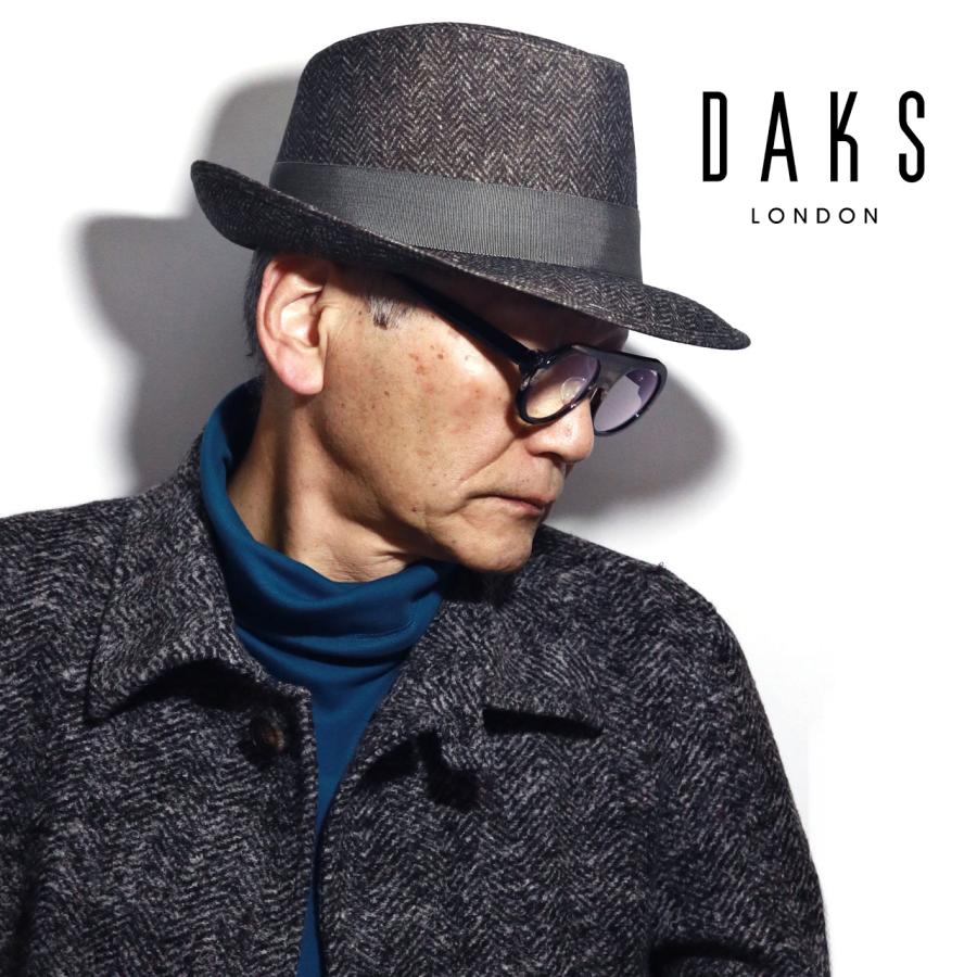 【楽天市場】\本日 全品5%OFFクーポン／ ダックス 中折れハット へリンボン メンズ daks 帽子 秋冬 日本製 DAKS ハット ツイード 紳士 中折れ帽 56cm 58cm サイズ ...