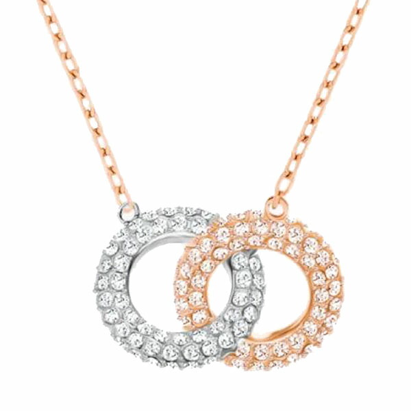 【楽天市場】スワロフスキー SWAROVSKI ネックレス 5414999 Dextera デクター ペンダント ローズゴールドトーン ...