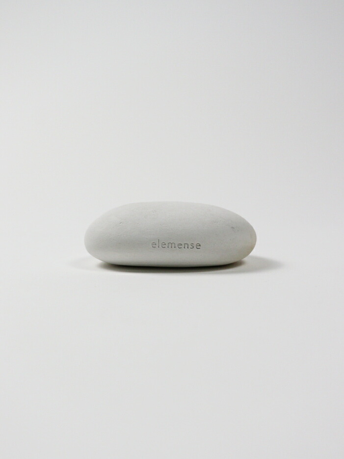 【elemense｜エレメンス】pottery stone diffuser 丸 ポタリーストーンディフューザー 石 ホワイト ブラック 白 ...