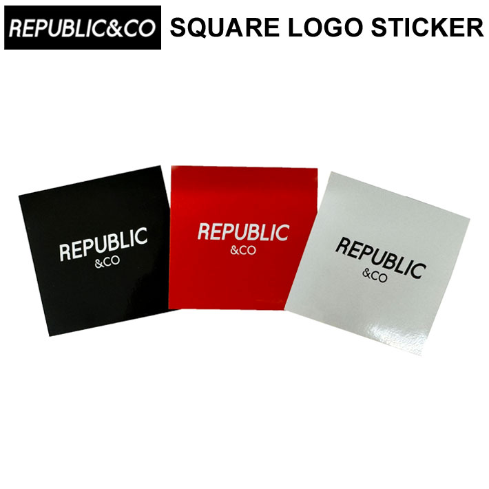 【楽天市場】REPUBLIC &CO リパブリック ステッカー SQUARE LOGO STICKER スクエア ロゴ シール ウェア スノーボード アウトドア キャンプ 釣り：follows