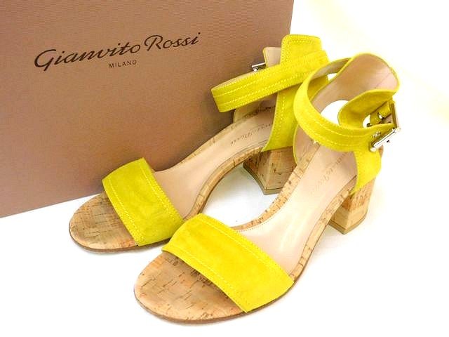 【楽天市場】3F 美品 Gianvito Rossi/ジャンヴィト ロッシ サンダル 37 1/2C 約24.5cm レディース シューズ ...