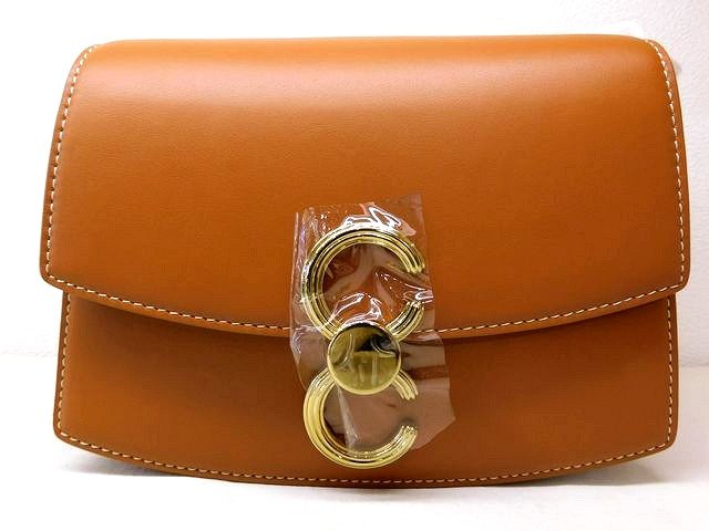 【楽天市場】3F 未使用品 カフネ ミニ ショルダーバッグ ダブルシー チェスナッツ ブラウン ゴールド金具 レディース バッグ CAFUNE ...