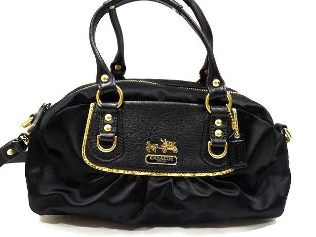 【楽天市場】コーチ 12927 ショルダーバッグ 馬車 ナイロン ゴールドカラー ハンドバッグ 2WAY 黒 ブラック レディース COACH ...