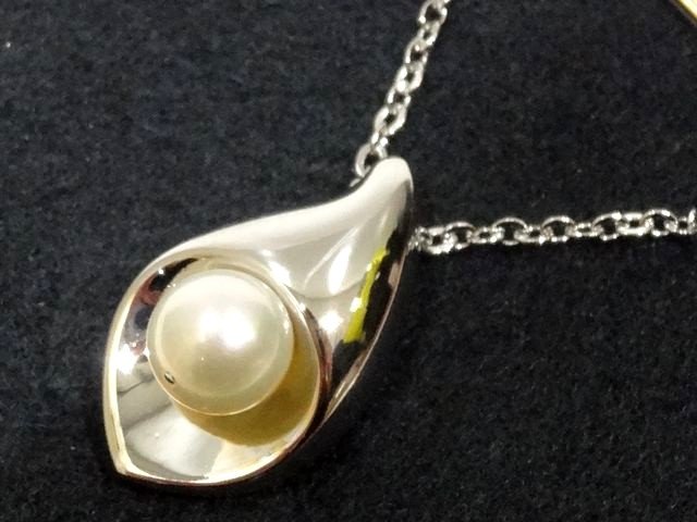 【楽天市場】3F 2 美品 タサキ ネックレス ペンダント トップ シルバー SV 925 一粒パール 6.5mm レディース TASAKI ...