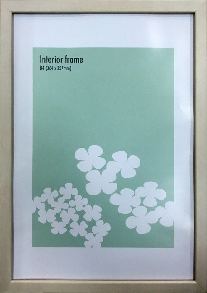 【楽天市場】額縁 木製シンプル インテリアフレーム Interior Frame White B4 280x387x17mm B4サイズ ...