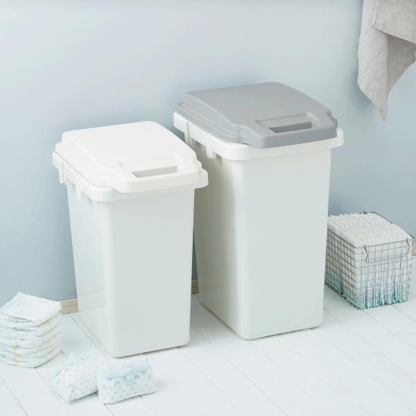 【楽天市場】抗菌ペール 防臭 45JS グレー ホワイト W34.1×D47.1×H59.2 azu-rsd-75 あす楽 ゴミ箱 送料無料 北欧 モダン 家具 インテリア ナチュラル ...
