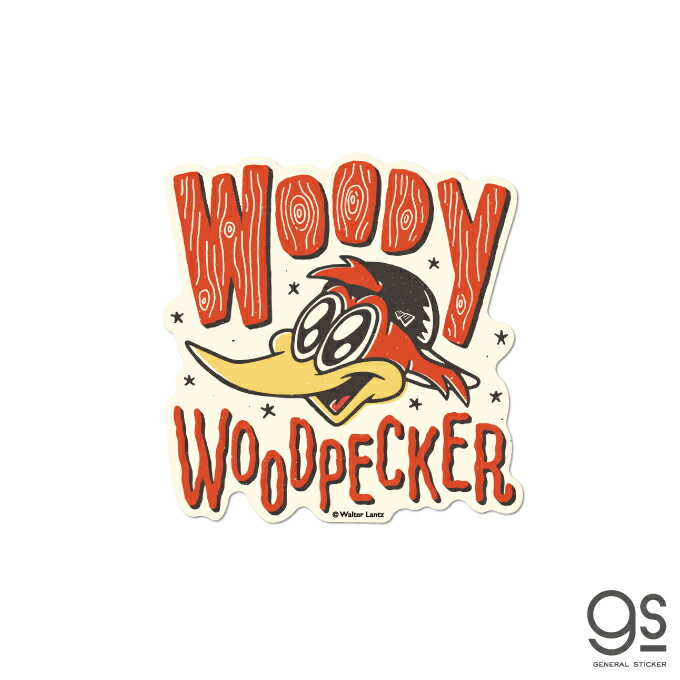 【楽天市場】ウッドペッカー ダイカットステッカー WOODY WOODPECKER イラスト ユニバーサル キャラクターステッカー woody ...