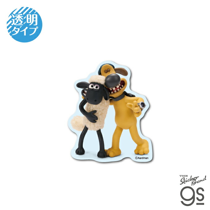 【楽天市場】ひつじのショーン 透明ミニステッカー ショーン＆ビッツァー 牧場 ビッツァー クレイアニメ 映画 イギリス キャラクター ...