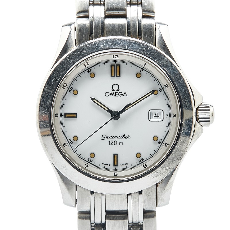 【楽天市場】オメガ シーマスター120 腕時計 2511.20 クオーツ ホワイト文字盤 ステンレススチール メンズ OMEGA 【中古 ...