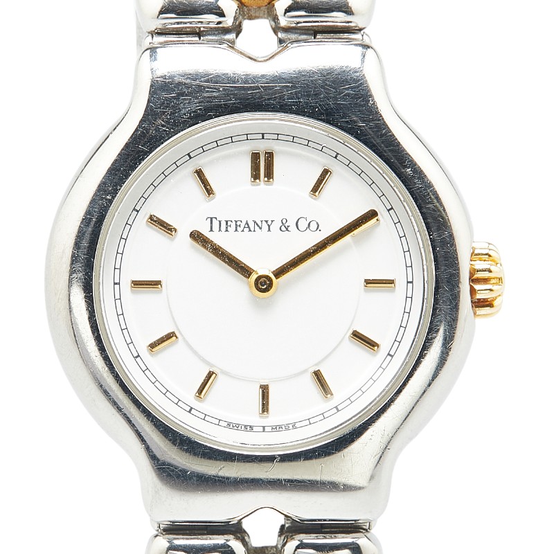 【楽天市場】ティファニー ティソロ 腕時計 L0112 クオーツ ホワイト文字盤 ステンレススチール メッキ レディース TIFFANY&Co ...