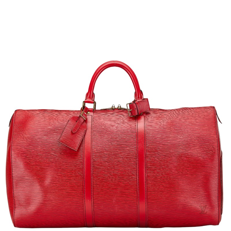 【楽天市場】ルイ ヴィトン エピ キーポル50 ボストンバッグ M42967 カスティリアンレッド レザー レディース LOUIS ...