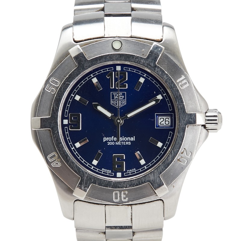 【楽天市場】タグホイヤー プロフェッショナル エクスクルーシブ デイト 腕時計 WN1112 クオーツ ブルー文字盤 ステンレススチール ...
