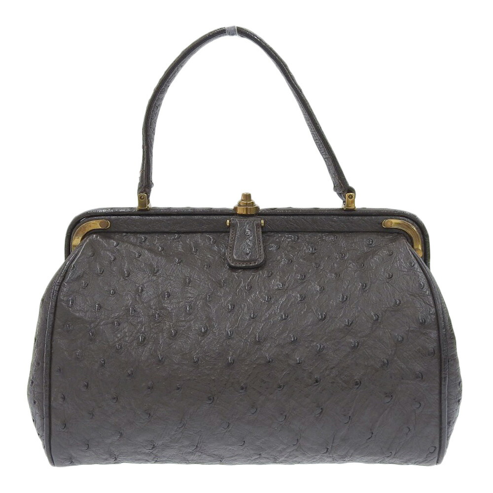 【楽天市場】楽天スーパーセール！【中古】超美品 コンテス 80年代 ヴィンテージ オーストリッチ オードリー トップハンドル ハンドバッグ ...